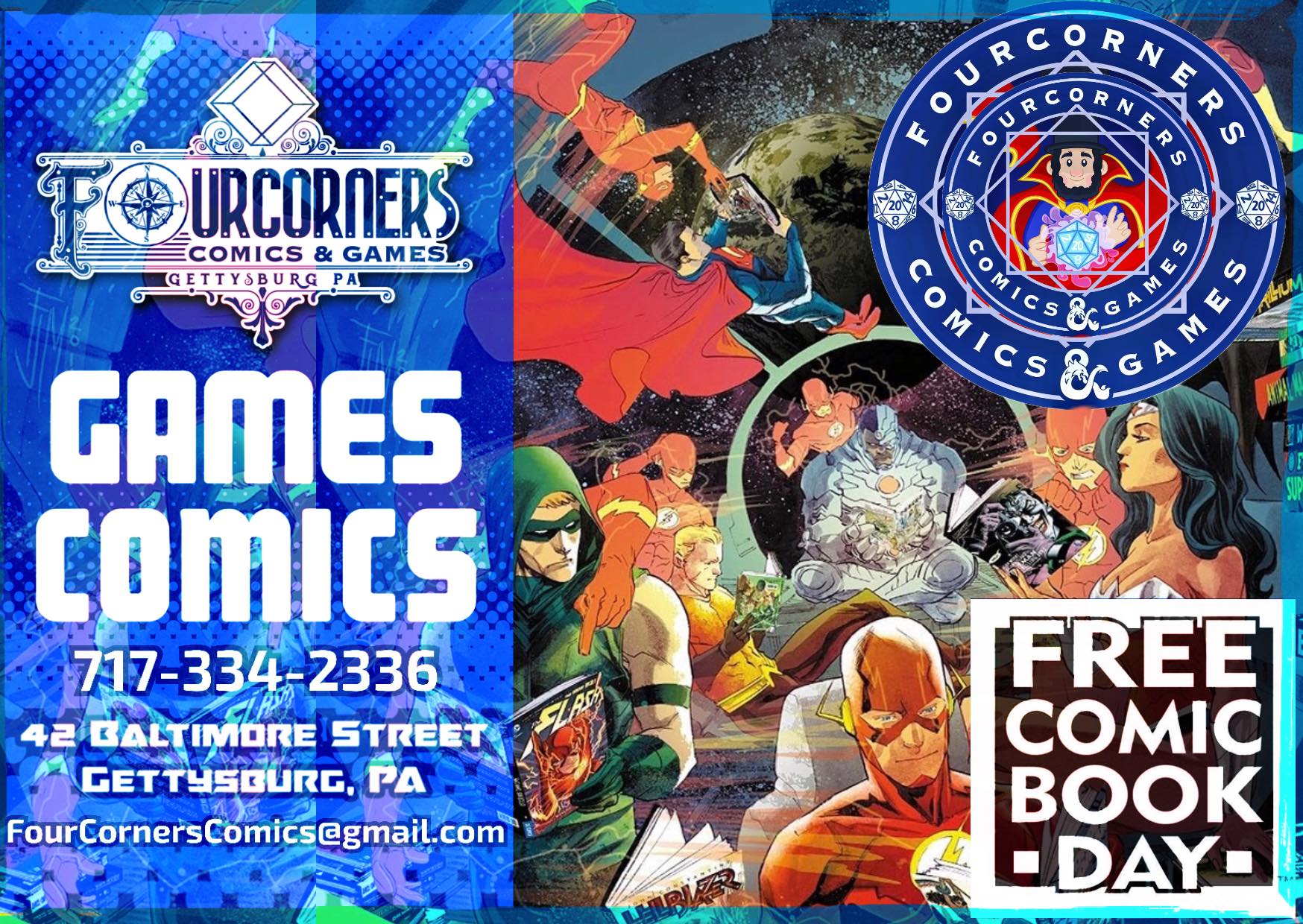 FREE COMIC BOOK DAY IS MAY 7th! - Fourcorners Comics